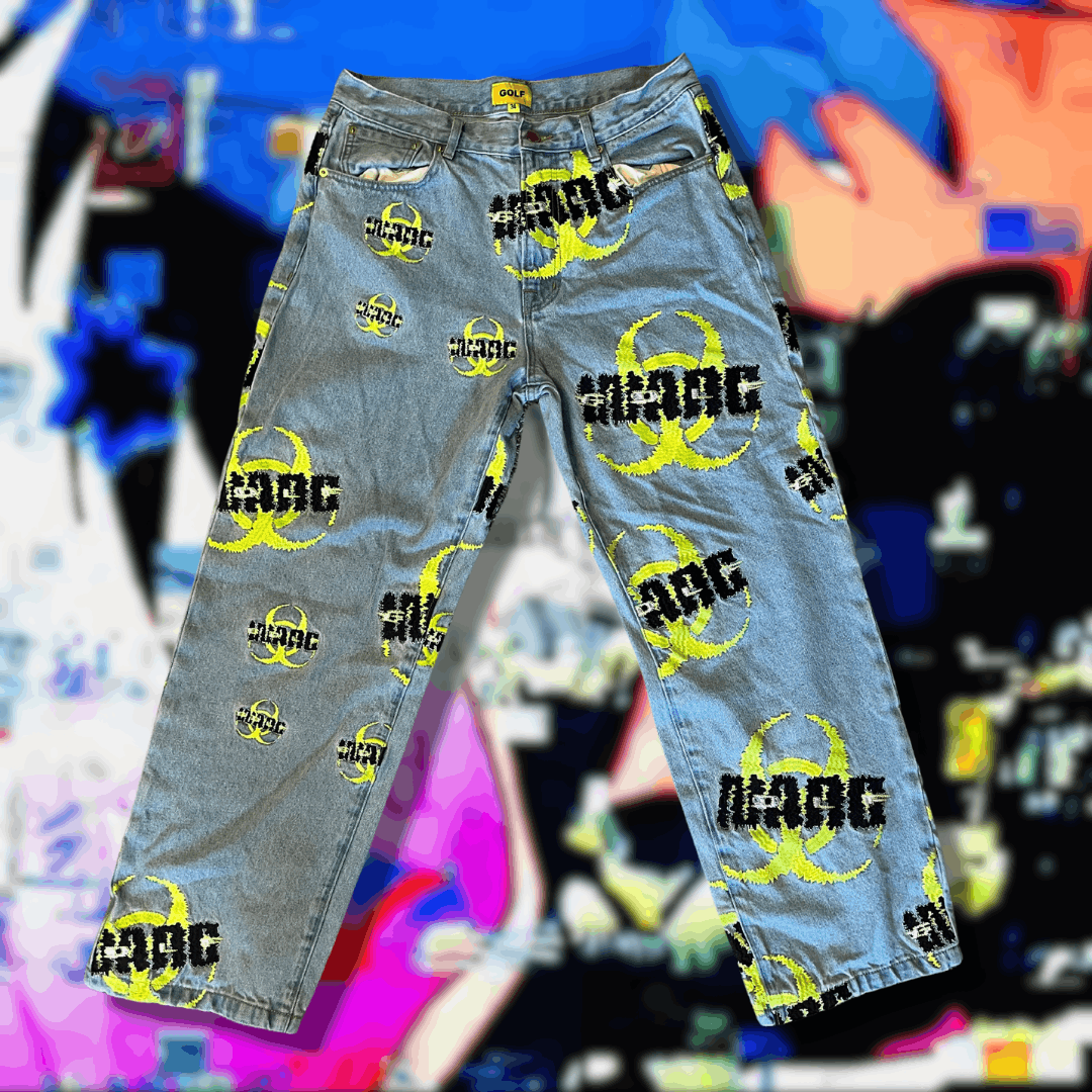 Golf Wang Golf Wang Rare SS22 biohazard pants | Grailed