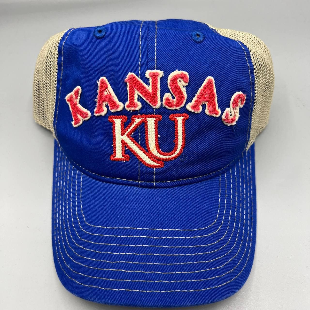 Adidas Kansas Jaykawks KU NCAA Trucker Hat Snap Back Cap New Men | Grailed