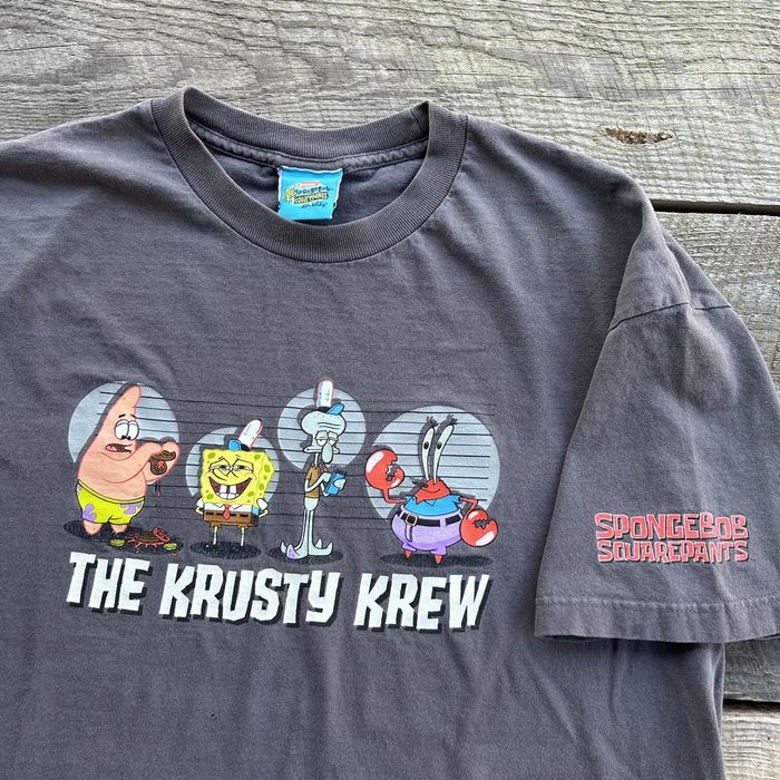 Vintage Vintage 2002 SpongeBob SquarePants The Krusty Krew T Shirt ...