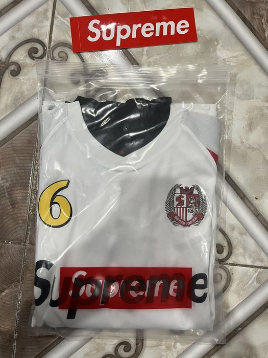 Supreme Rare Supreme Soccer Hooded Jersey Shirt | Grailed