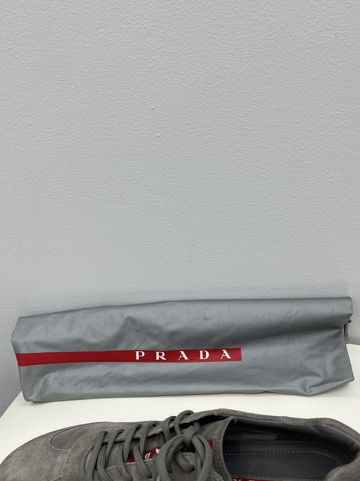Prada Prada Red Label Leather Suede Sneakers | Grailed