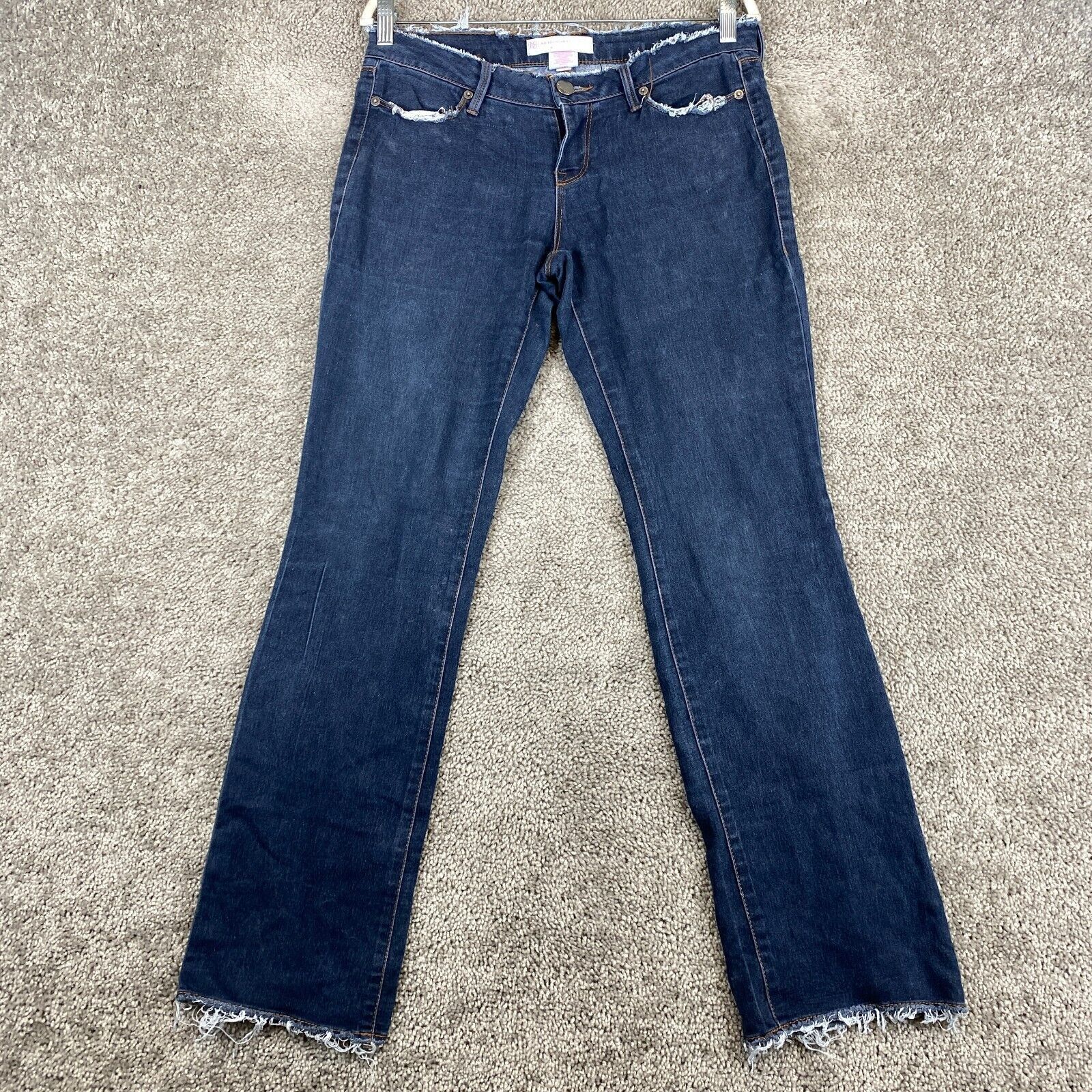 Vintage Nobo No Boundaries Bootcut Jeans Women's 9 Blue Low Rise Frayed ...