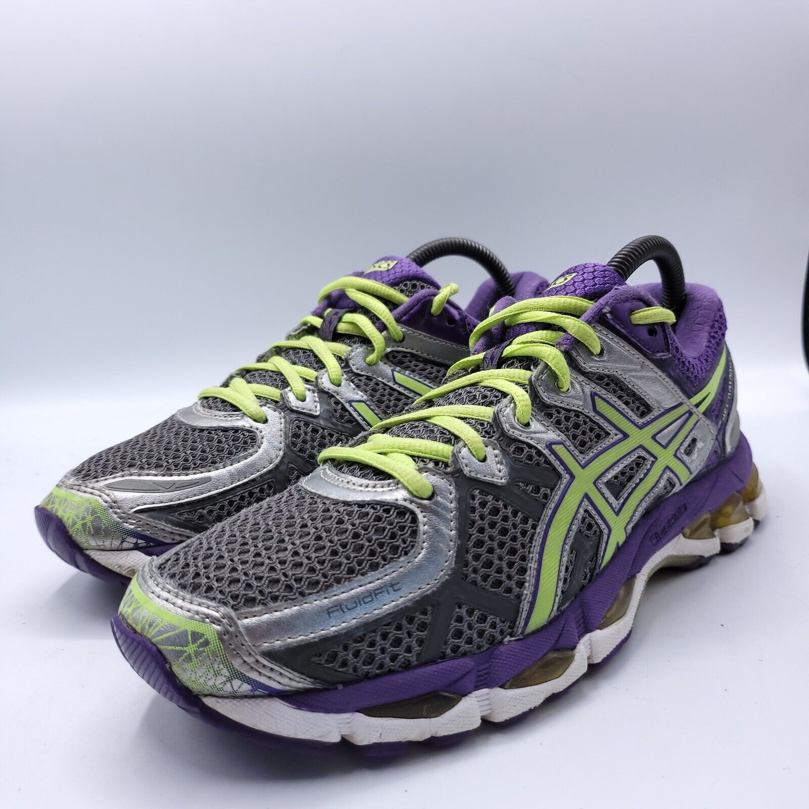 Asics Gel Kayano 21 Shoe Womens Size 8.5 T4H7N Gray Purple