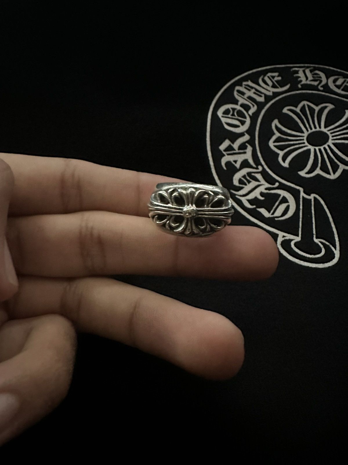 Chrome Hearts Chrome Hearts Floral Cross Ring | Grailed