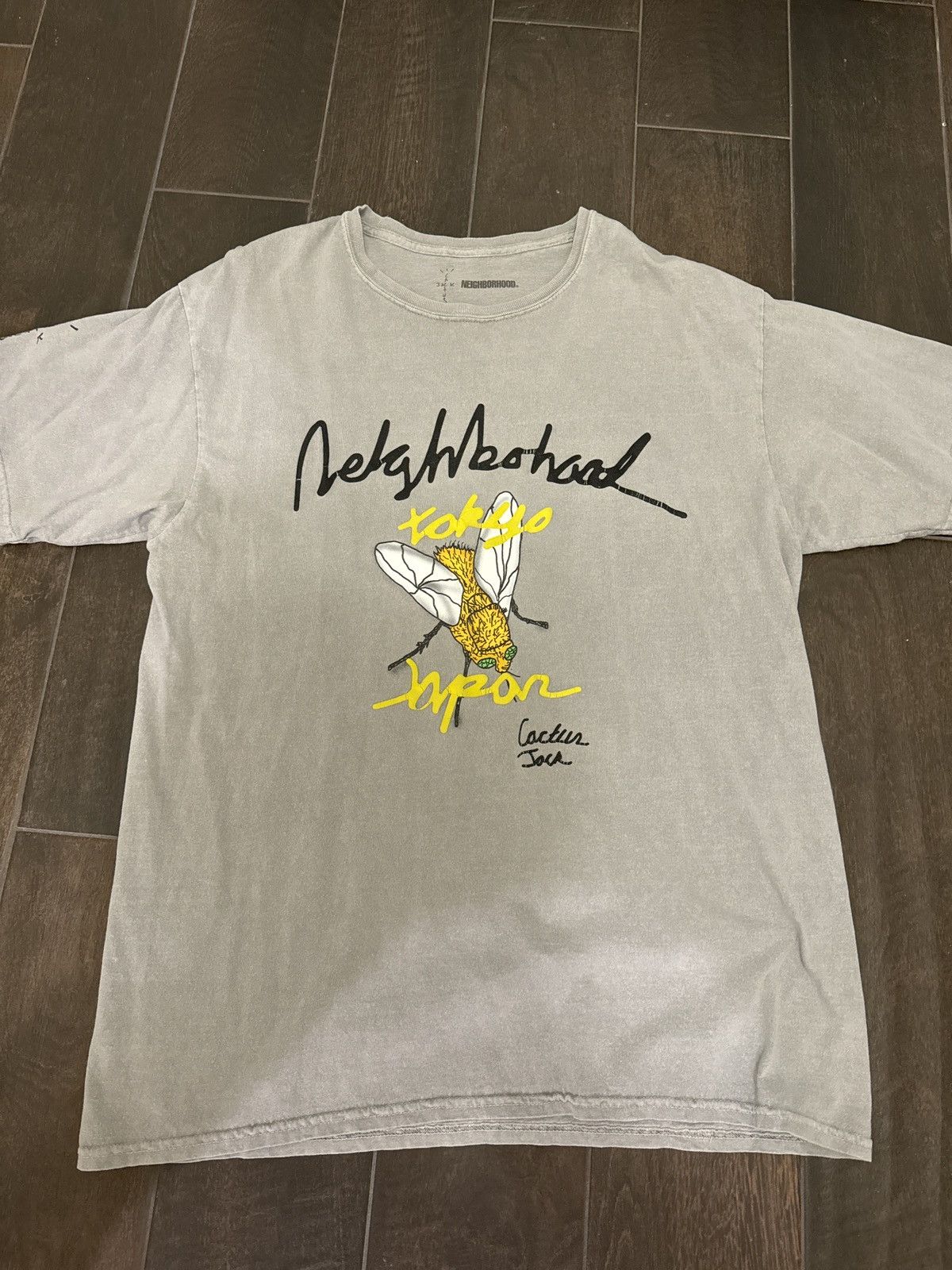 Neighborhood × Travis Scott NEIGHBORHOOD x TRAVIS SCOTT grey tee | Grailed