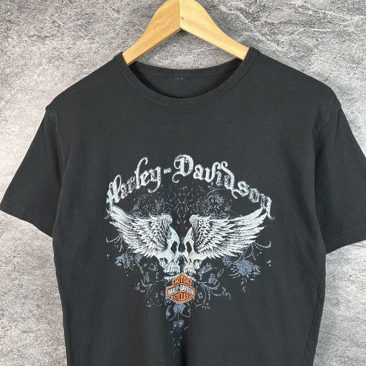 Vintage Harley Davidson Skull Affliction Style Vintage T-Shirt Drip ...