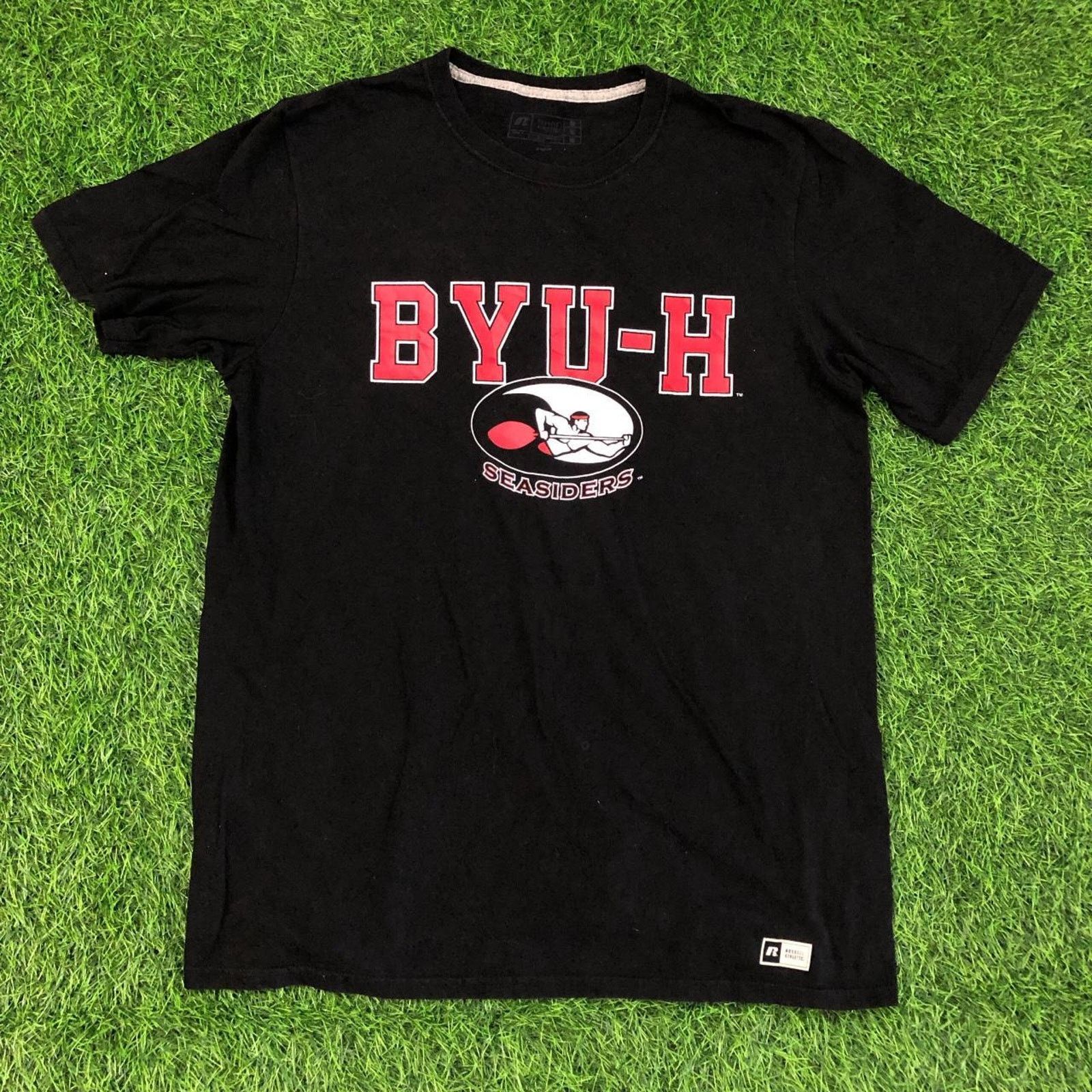 Russell Athletic Men’s Black ‘BYU-H’ Seasiders Graphic Tee | Grailed