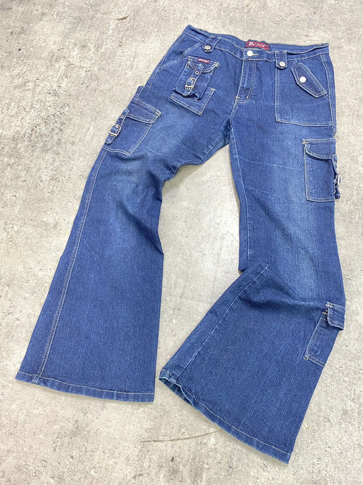 Avant Garde × Junya Watanabe × Vintage ᶠᵃⁿᶜʸᵍᵘʸ Flared Cargo Pants Bootcut Multipocket Vintage ...