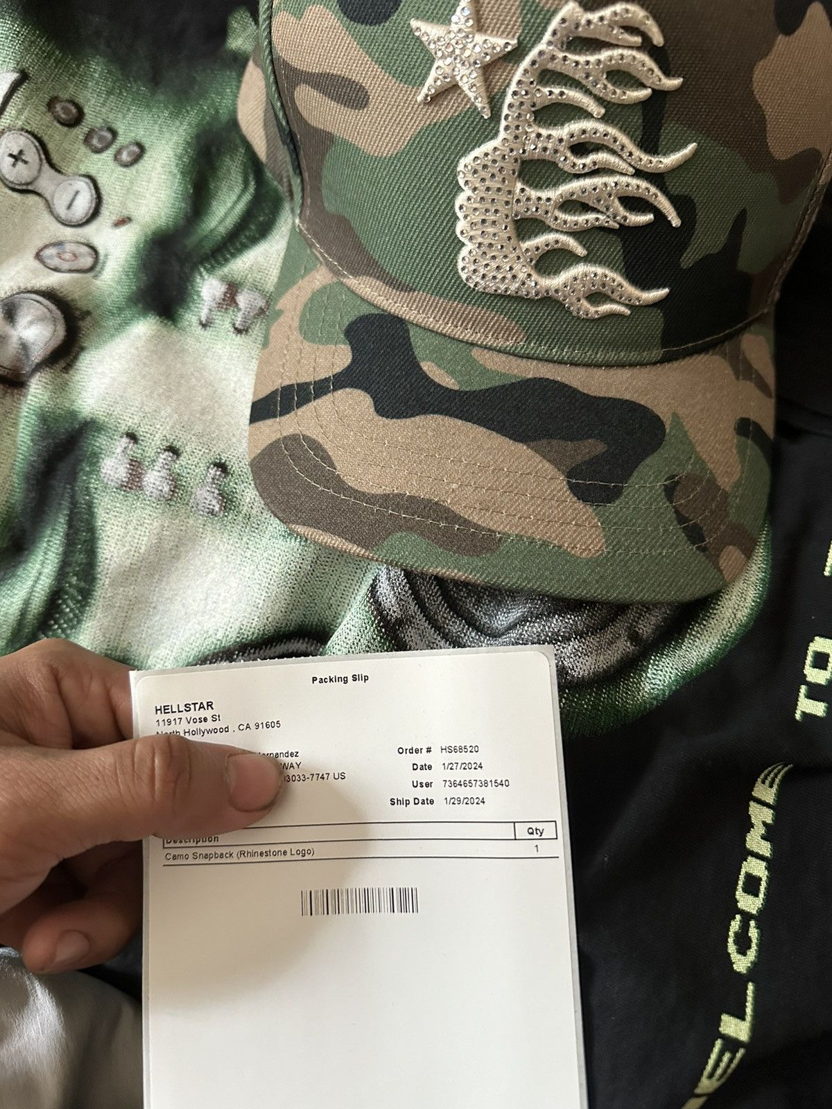 HELLSTAR Hellstar Rhinestone Camo Hat | Grailed