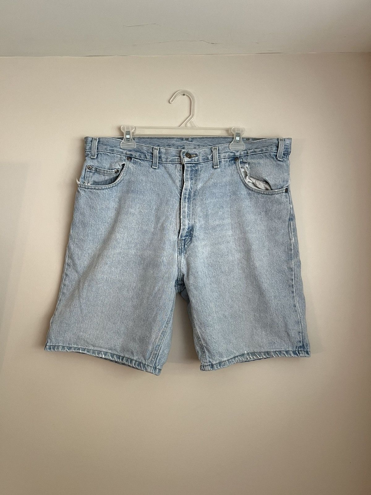 Faded Glory × Streetwear × Vintage 90s Light Blue Jorts | Grailed