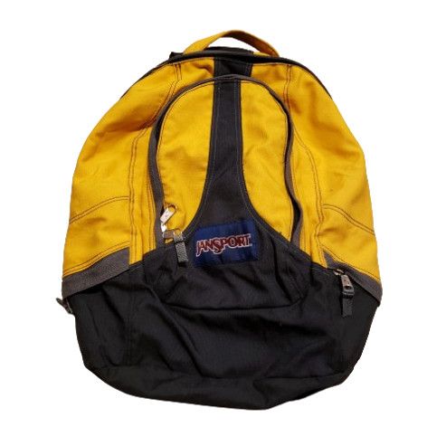 Jansport Jansport Backpack Knapsack Yellow Gray College Retro Y2K ...