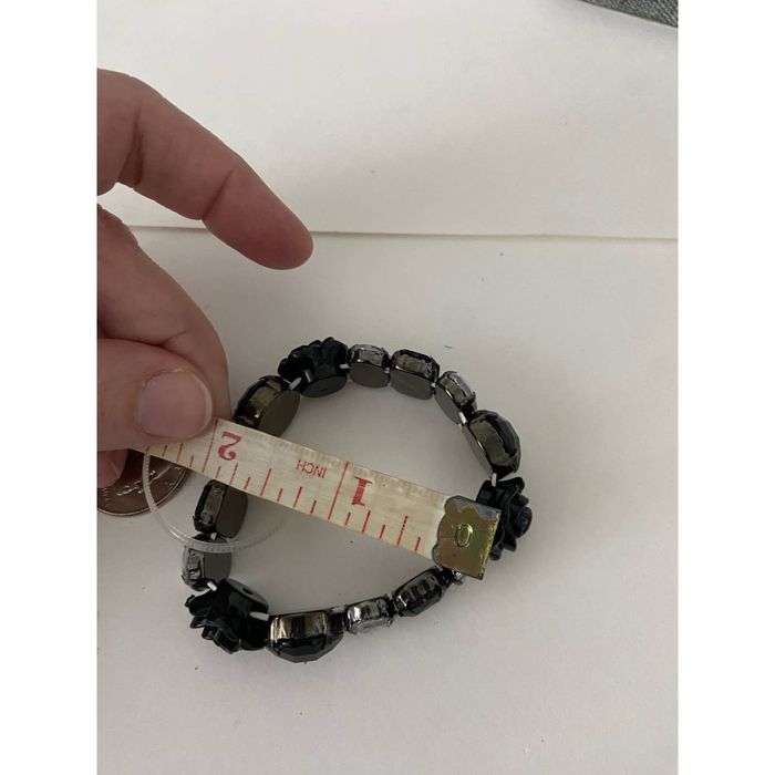 Generic Rhinestone and black rose bracelet | Grailed