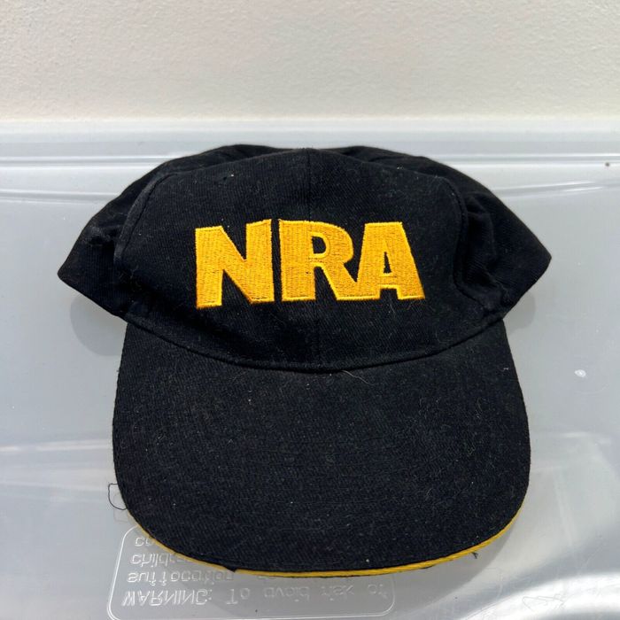Vintage NRA Hat Men Adjustable Black Strap Baseball Cap Gun Lobby ...