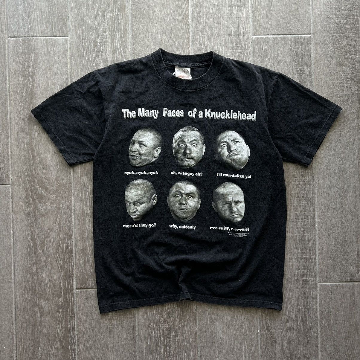 Streetwear × Vintage Crazy Vintage 90s Stooges Knucklehead Funny Boxy ...
