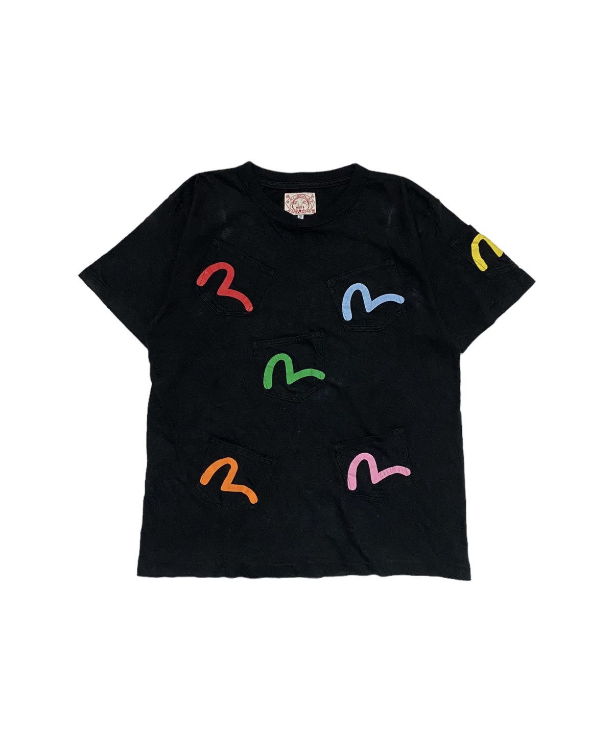 Evisu × Japanese Brand × Streetwear Rare Evisu x Warehouse T Shirt Multi Pocket Travis Scott ...