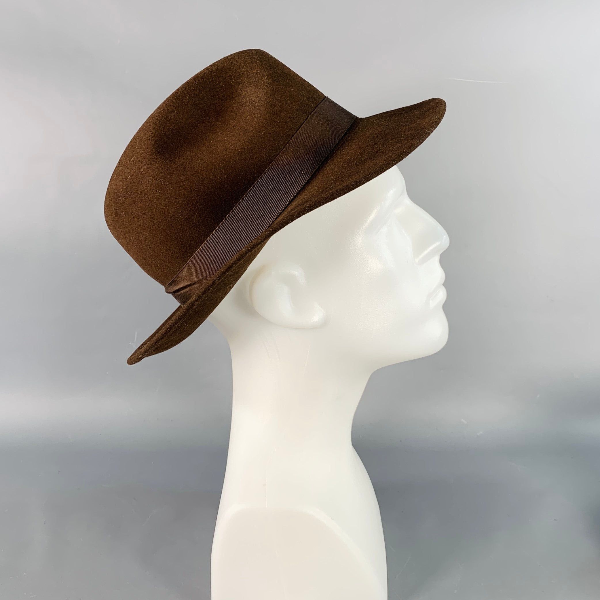Borsalino M Baker Brown Felt Fedora Hat | Grailed