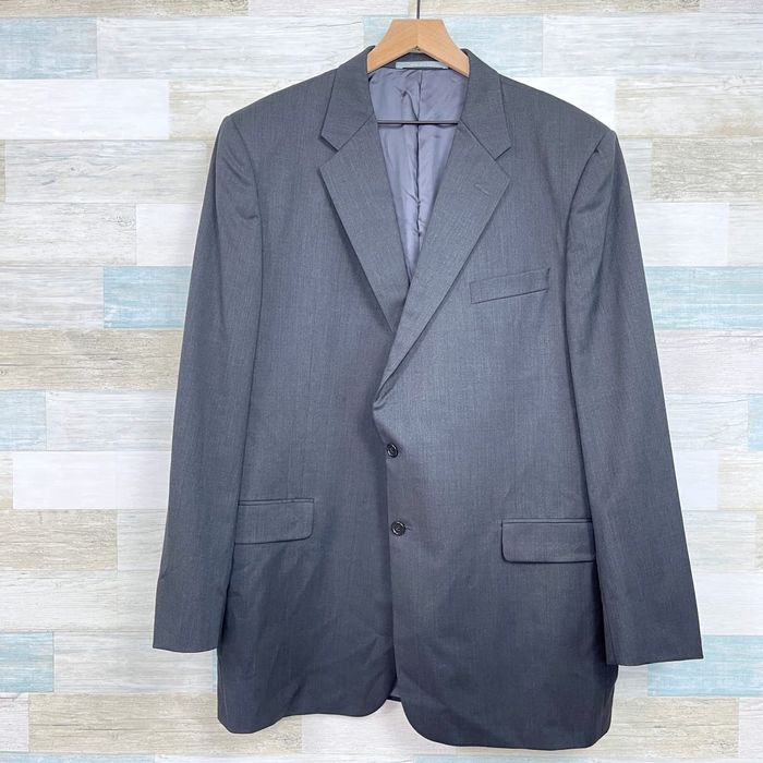 Hickey Freeman Hickey Freeman Wool Suit Gray Solid 2 Button USA Mens ...
