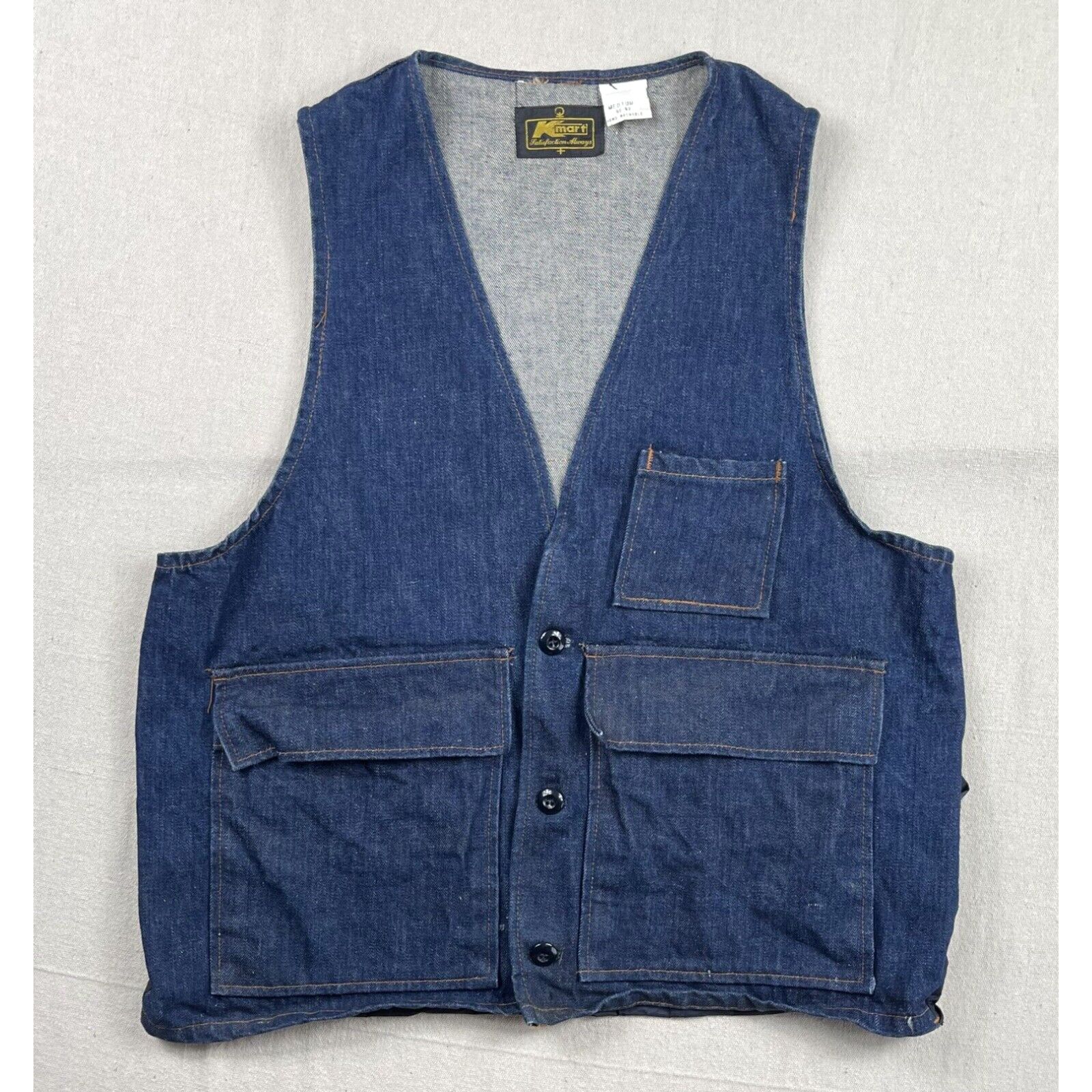 J Brand Vintage Mens Denim Vest Kmart Brand Western Jacket Hunting ...