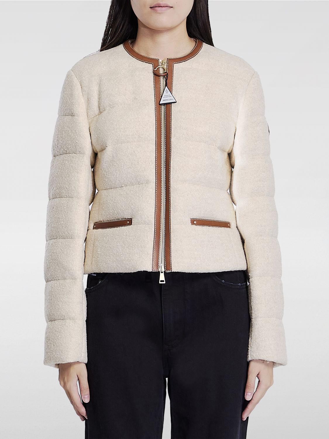 Moncler Moncler Jacket Woman Cream | Grailed