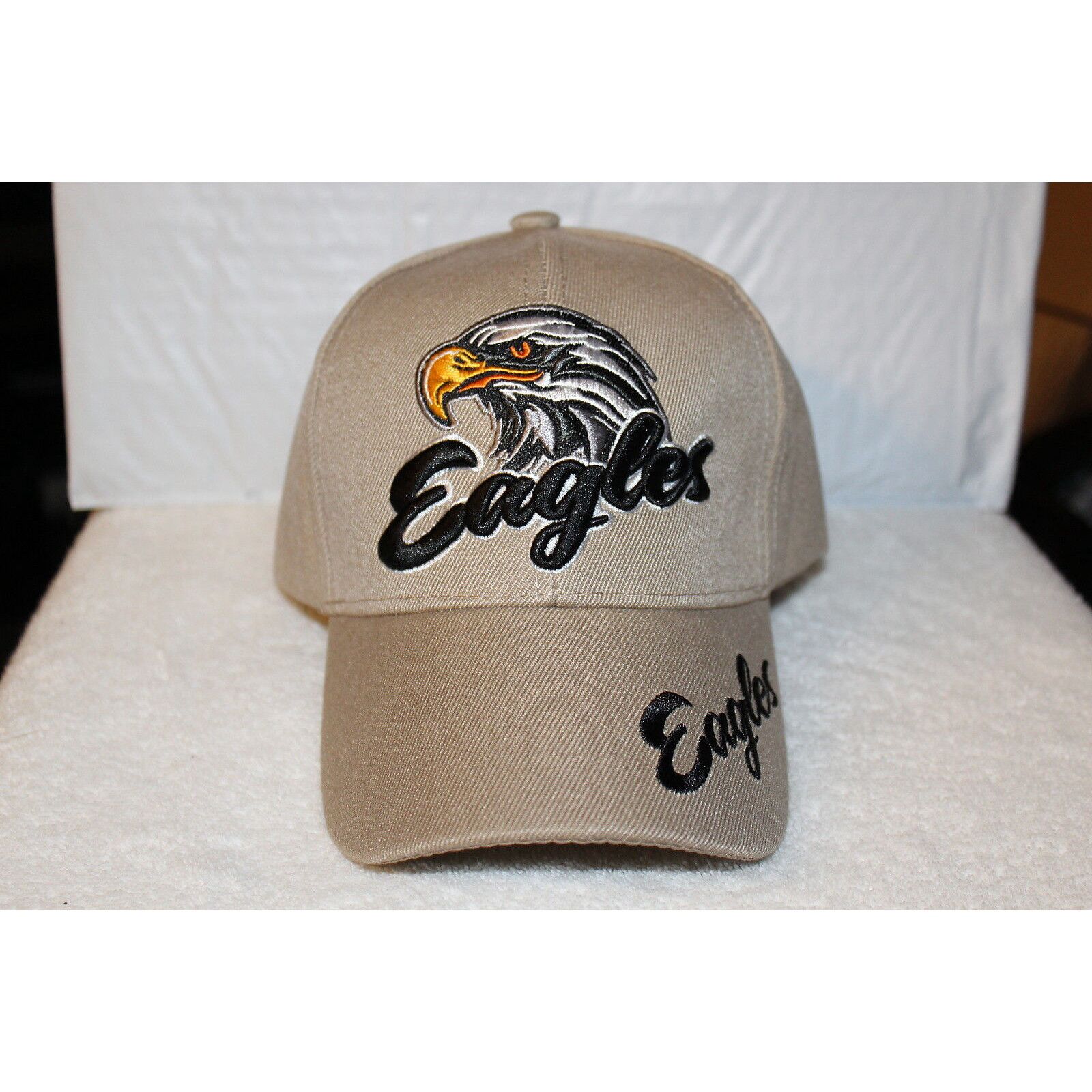 Vintage BALD EAGLE EAGLES BASEBALL CAP ( BEIGE ) | Grailed