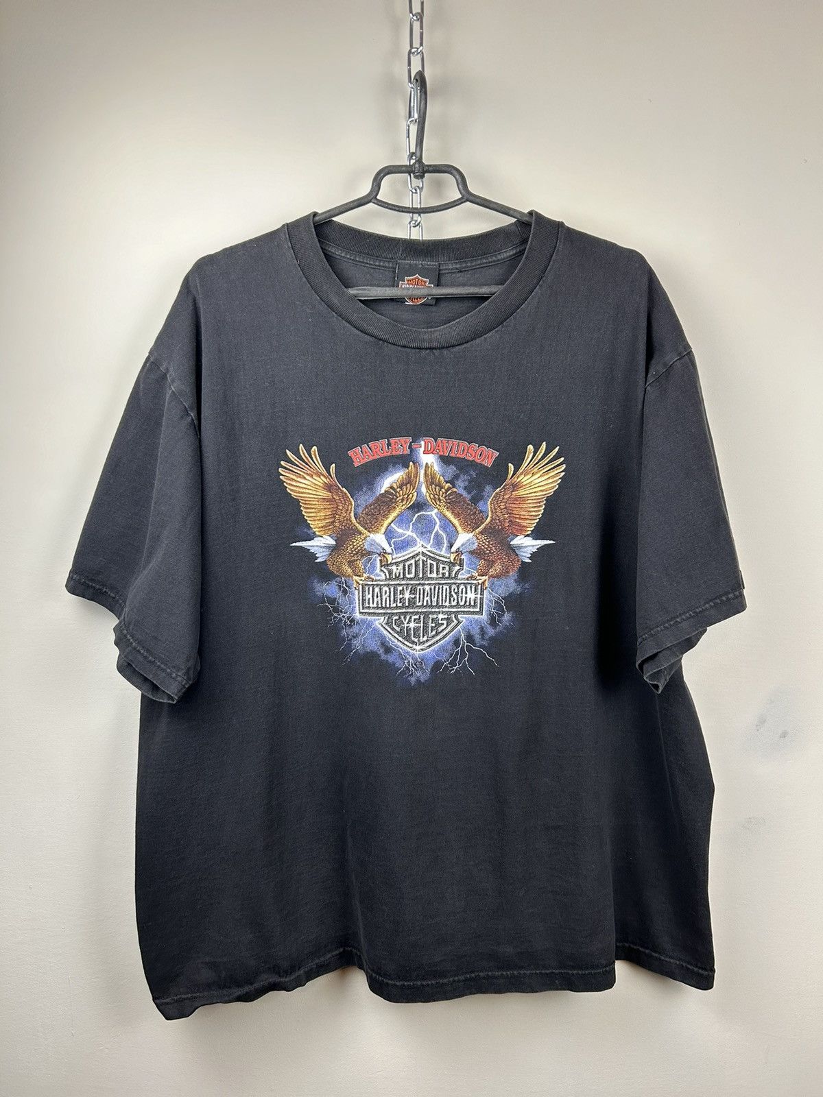 Harley Davidson Vintage Harley Davidson Cycles Eagle Lightning T shirt ...