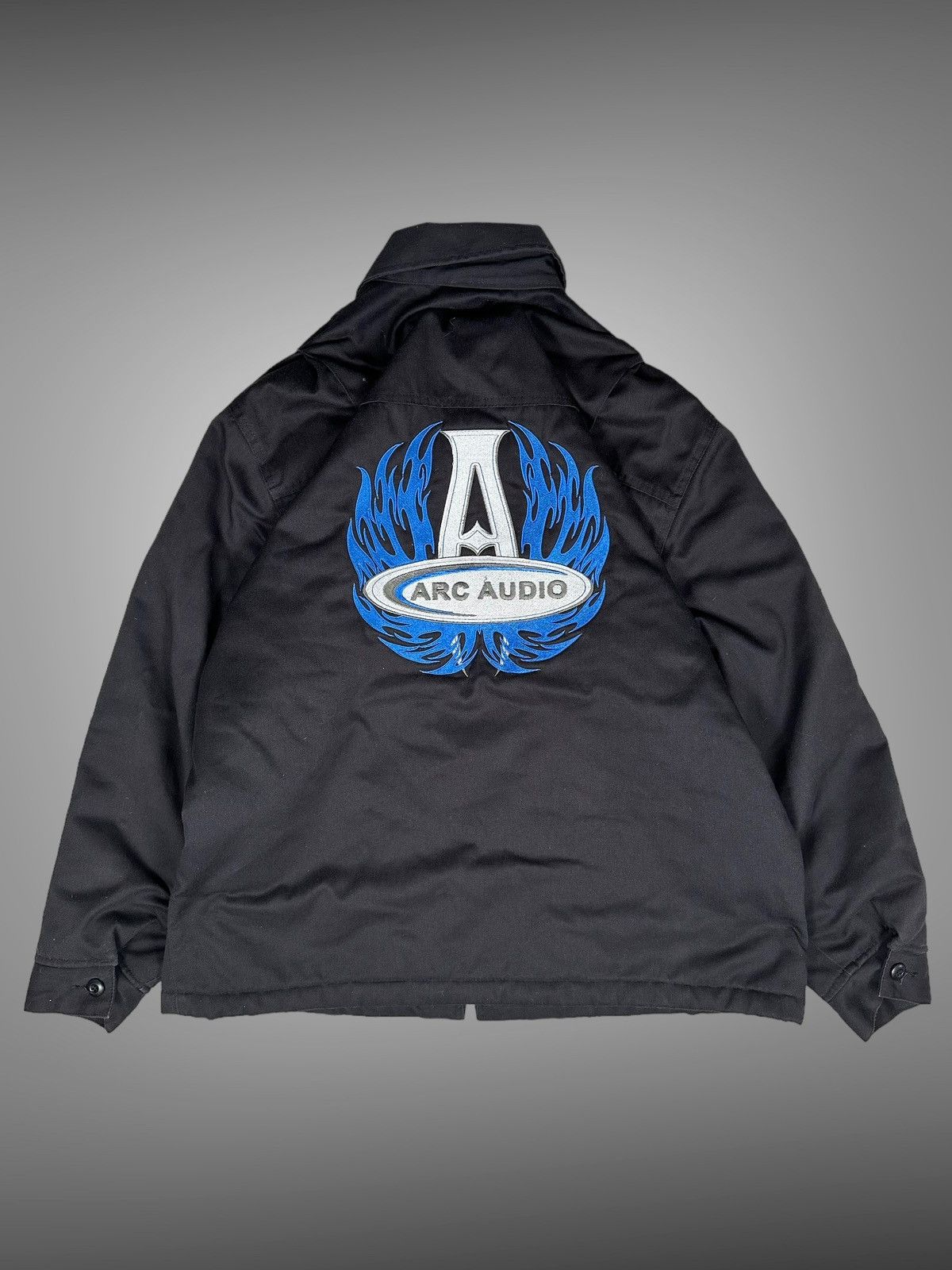 Dickies × Vintage Vintage Dickies Blue Flame Jacket | Grailed