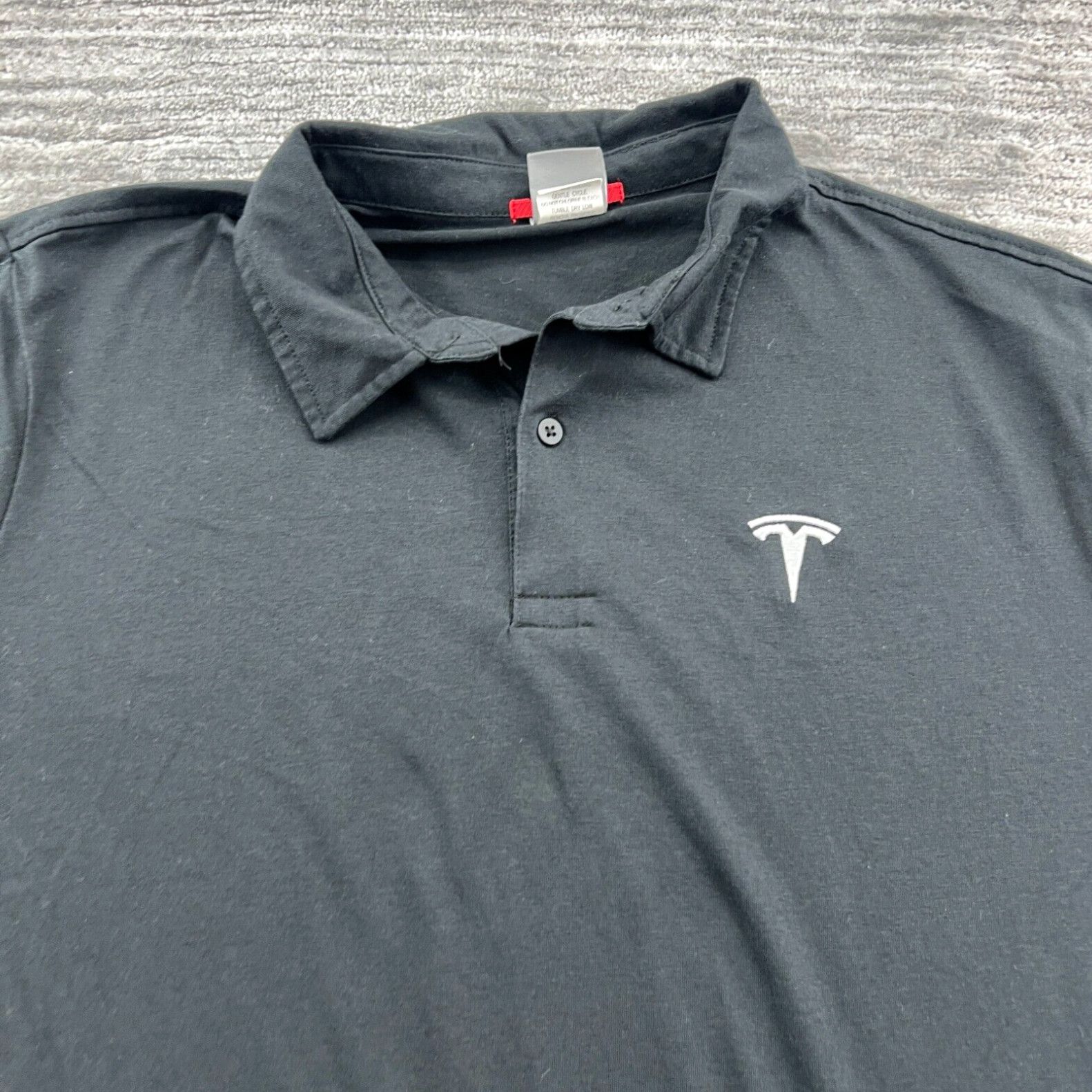 Vintage Tesla Polo Shirt Size XL Mens Logo Short Sleeve Electric ...