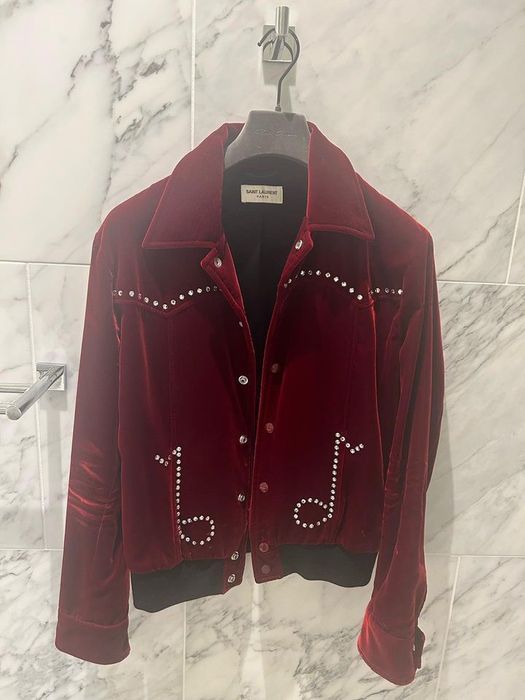 Saint Laurent Paris F/W16 Music Note Velvet Jacket *Rare* | Grailed
