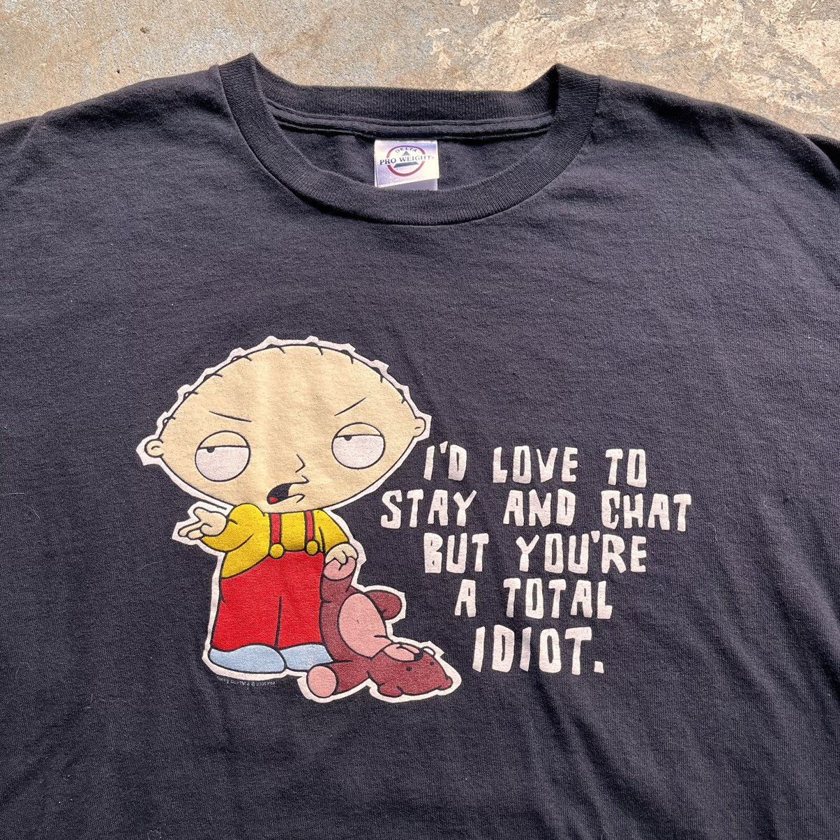 Vintage Y2K Cool Family Guy Stewie Saying Grunge Punk Skater Emo Tee ...