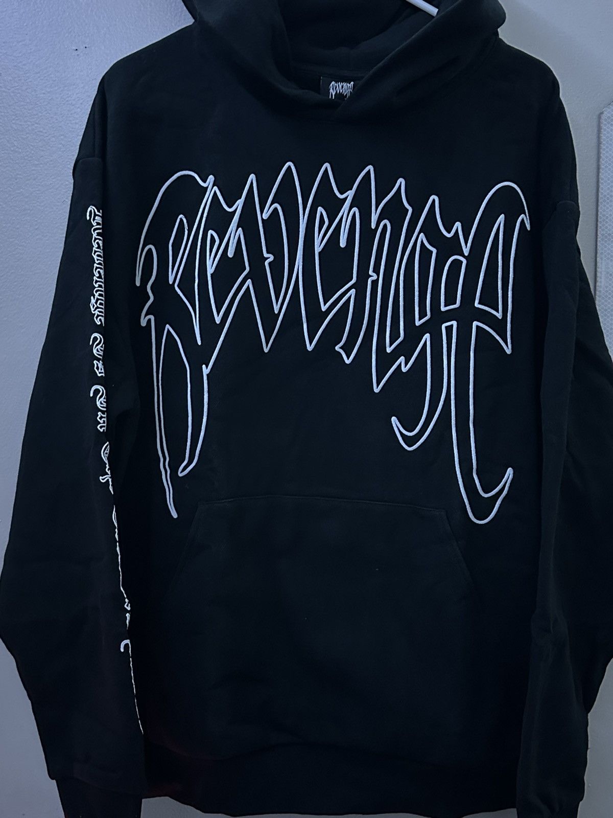 Revenge Revenge “White Outline Arch Logo” Hoodie | Grailed