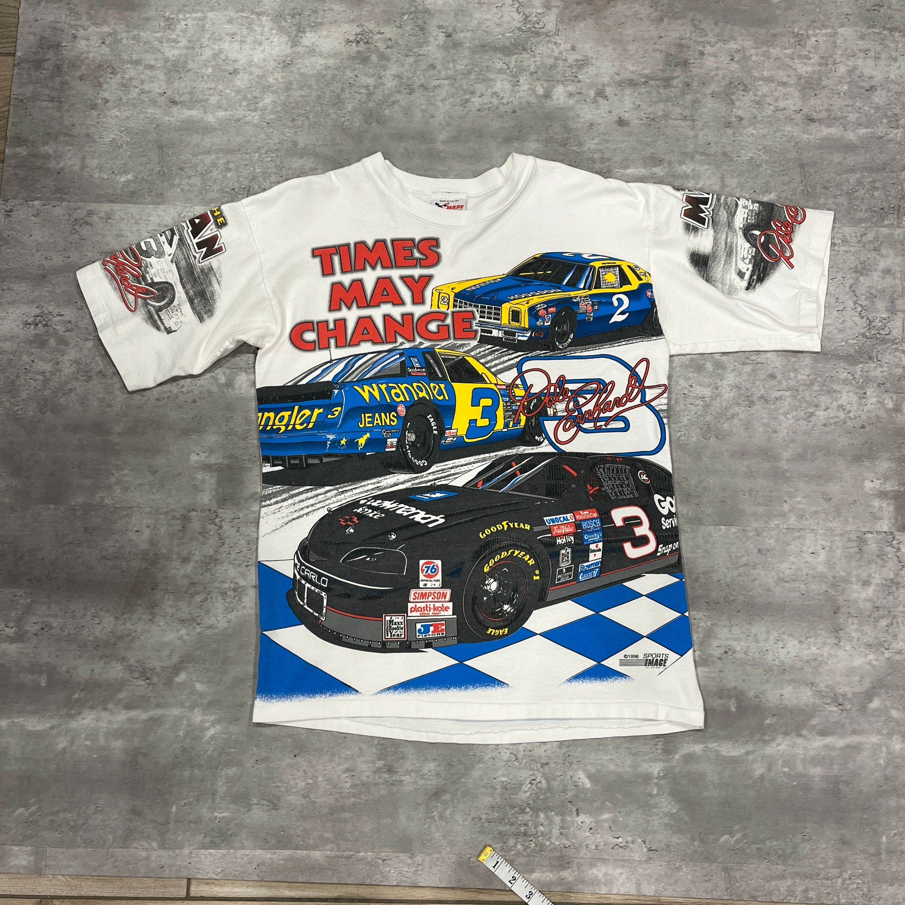 Other 1990s - Chase Racewear Dale Earnhardt Graphic White NASCAR T ...