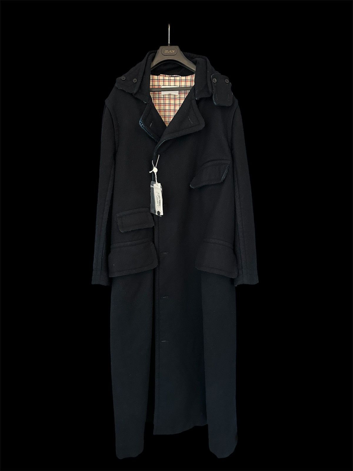Maison Margiela Cut Out Color Combination Detail Virgin Wool Single ...