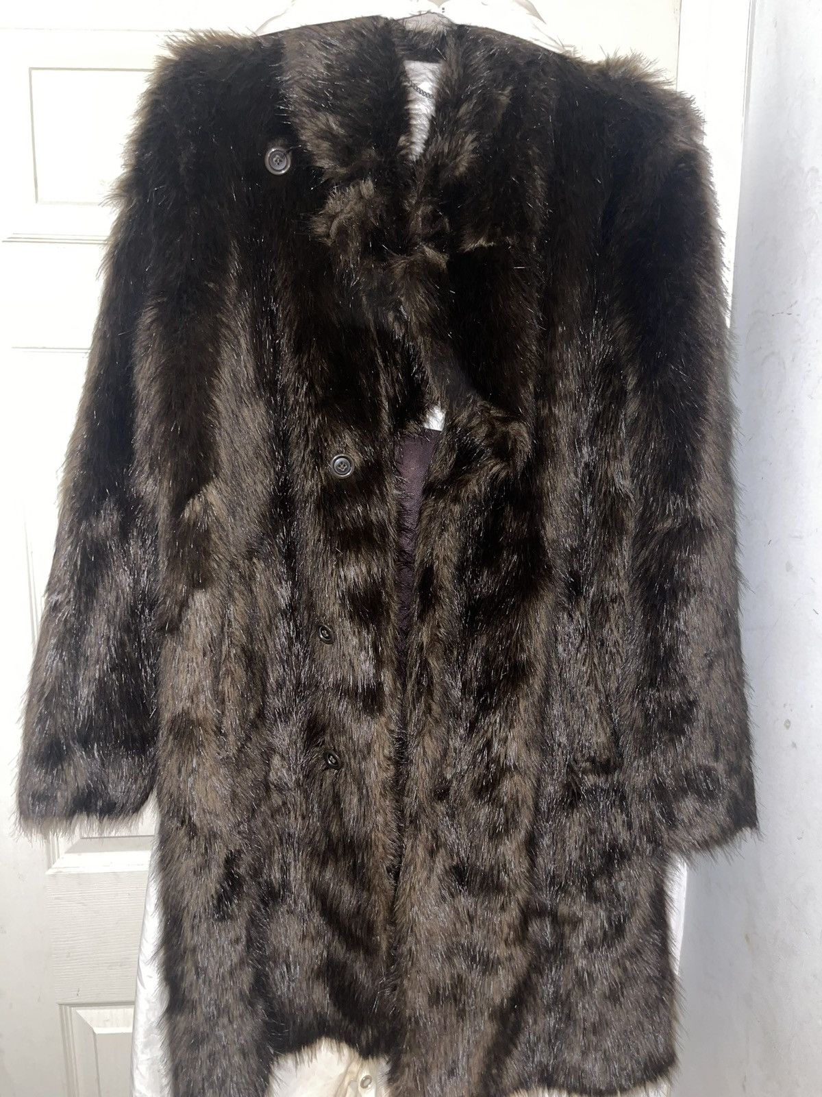 H&M × Maison Margiela H&M X MAISON MARTIN MARGIELA FAUX FUR COAT | Grailed
