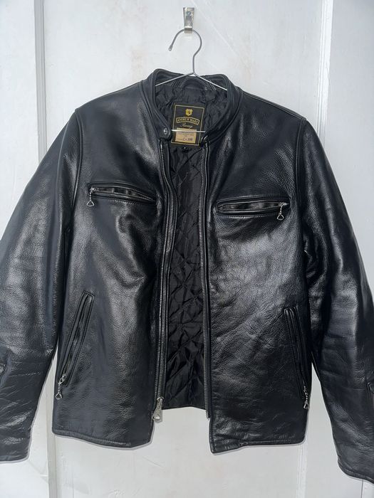 Andrew Marc Vintage cafe racer Andrew Marc leather moto jacket | Grailed Andrew Marc Vintage cafe racer Andrew Marc leather moto jacket | Grailed