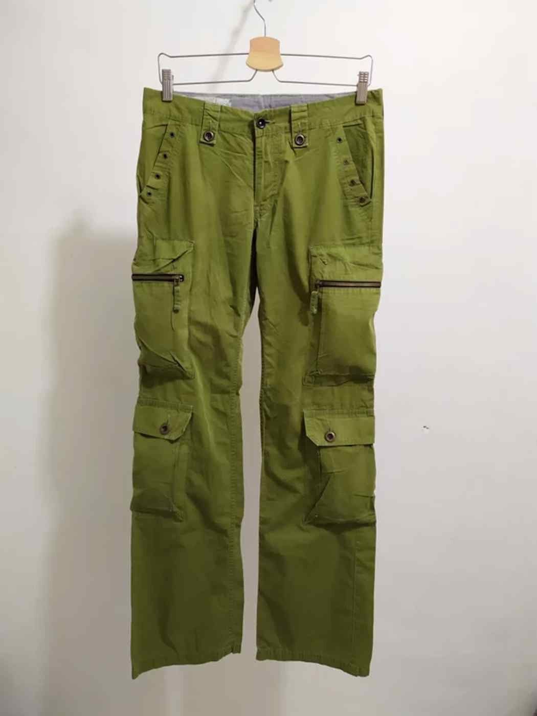 Military × Streetwear × Surplus Surplus green Cargo Multipocket Tactical Parachute Pants | Grailed