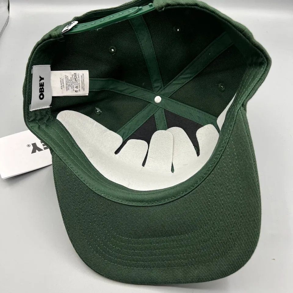 Obey Obey Hat Men Green White Devil Logo Snap Back Cap New | Grailed