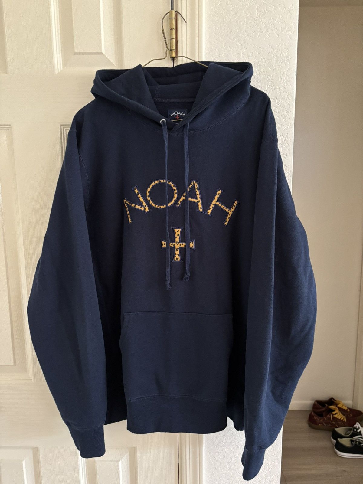 Noah Noah Leopard Core Logo Hoodie | Grailed