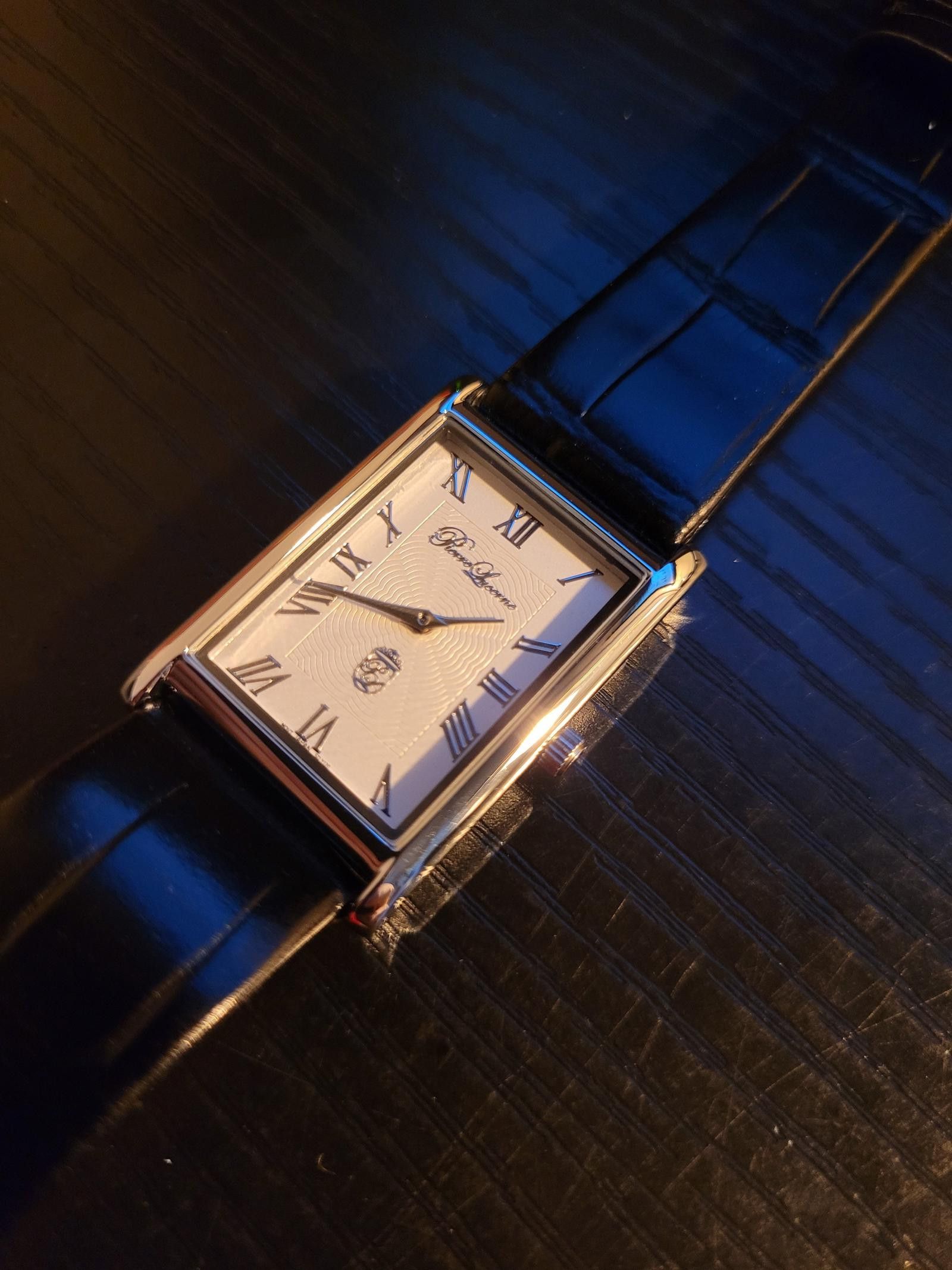 Designer 🔥NEW Pierre Lucerne SQ Tank Quartz Men's Watch GORGEOUS | Grailed