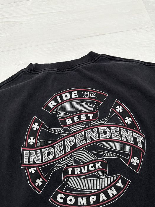 Vintage Independent Truck Co. Black Iron Cross Logo Tee Sz. XL Skate ...