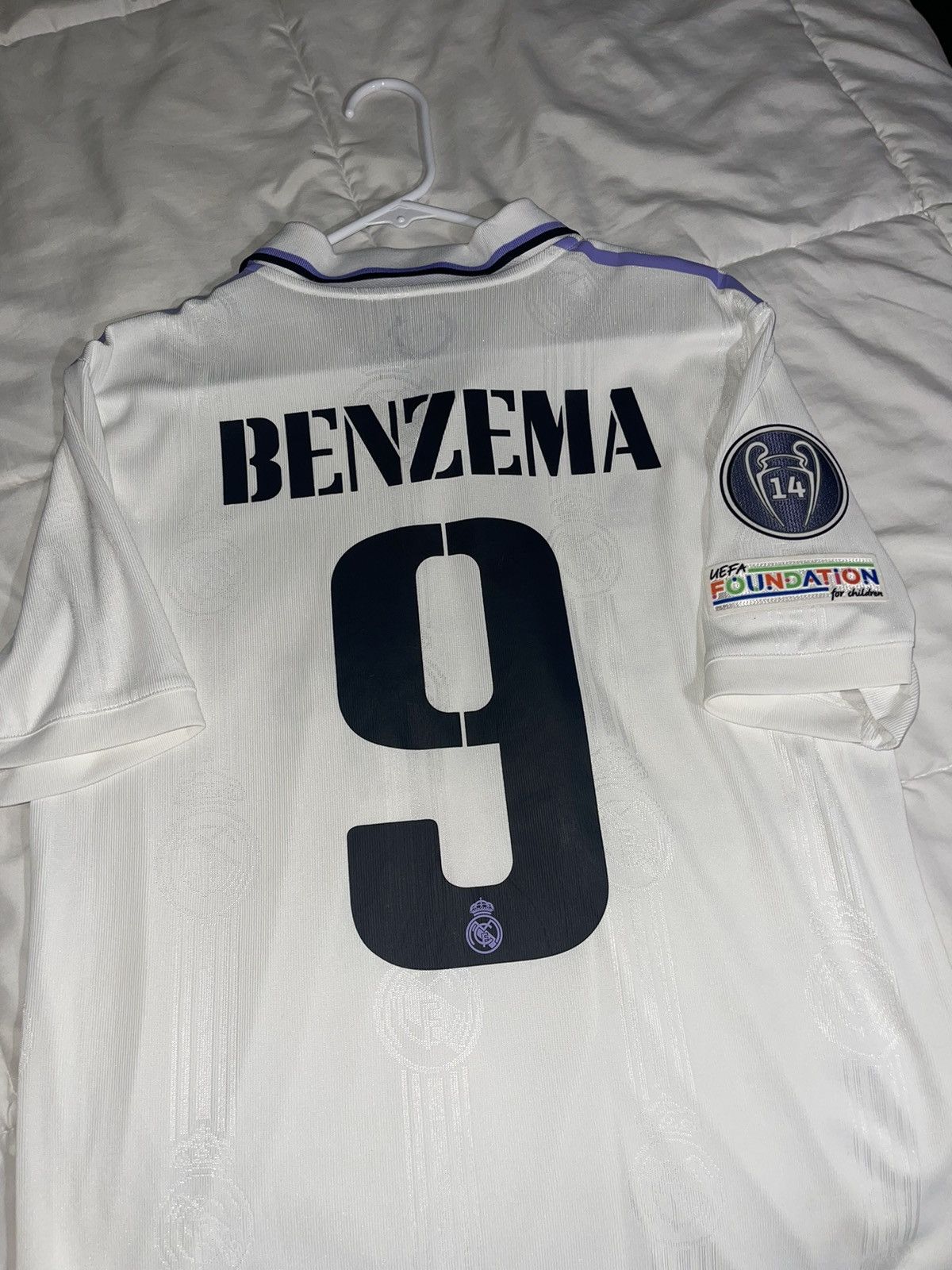 Adidas × Real Madrid Real Madrid Authentic Jersey Benzema 9 | Grailed