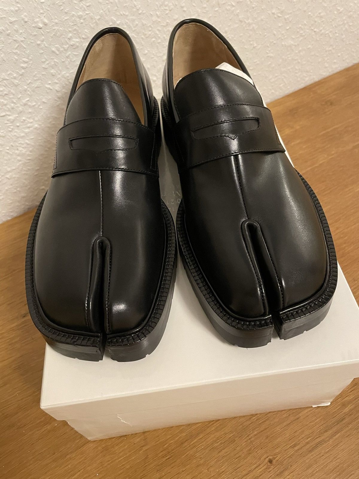 Maison Margiela Maison Margiela Tabi County Platform Penny Loafers ...