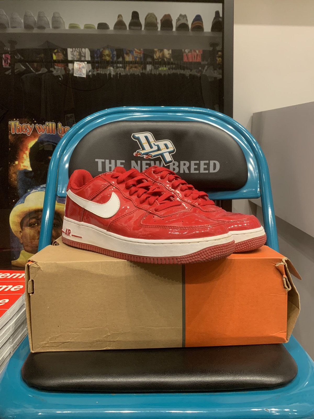 Nike × Vintage Air Force 1 Sheed red patent leather | Grailed