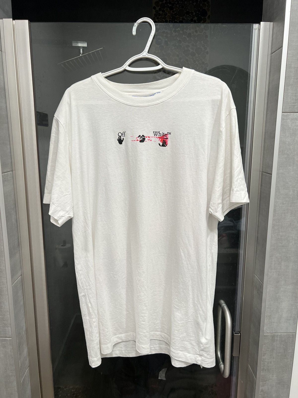 Off-White Off-white acrylic arrow t-shirt | Grailed