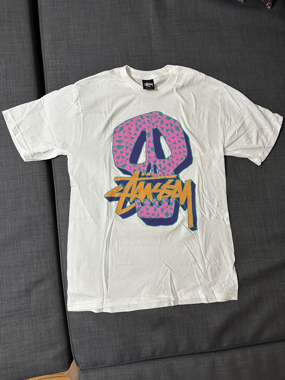 Streetwear × Stussy × Vintage Stussy Skull Tee | Grailed