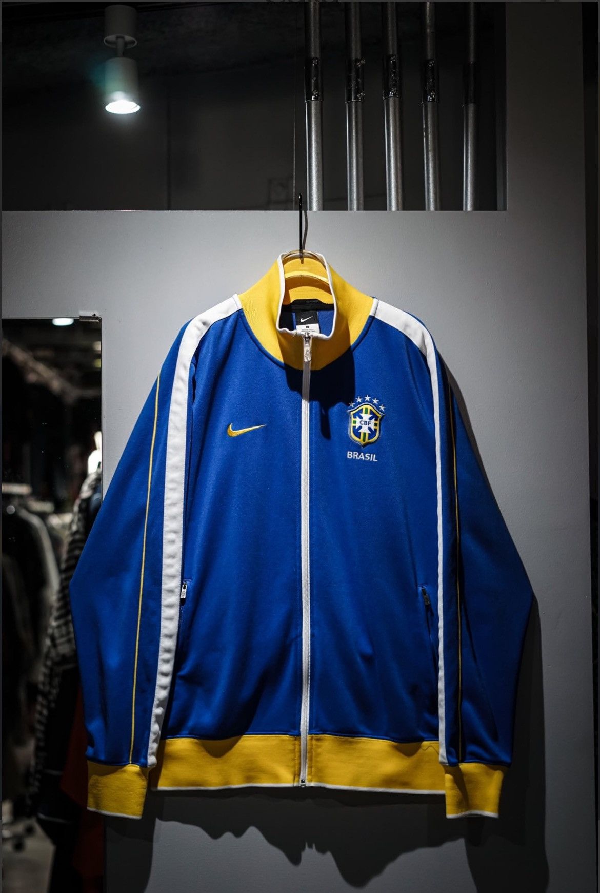 Nike × Vintage Mens Vintage Nike CBF Brasil track jacket blokecore ...