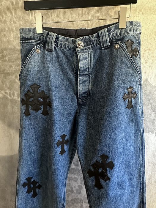 Chrome Hearts Chrome Hearts custom cross patch carpenter jeans Levi’s | Grailed