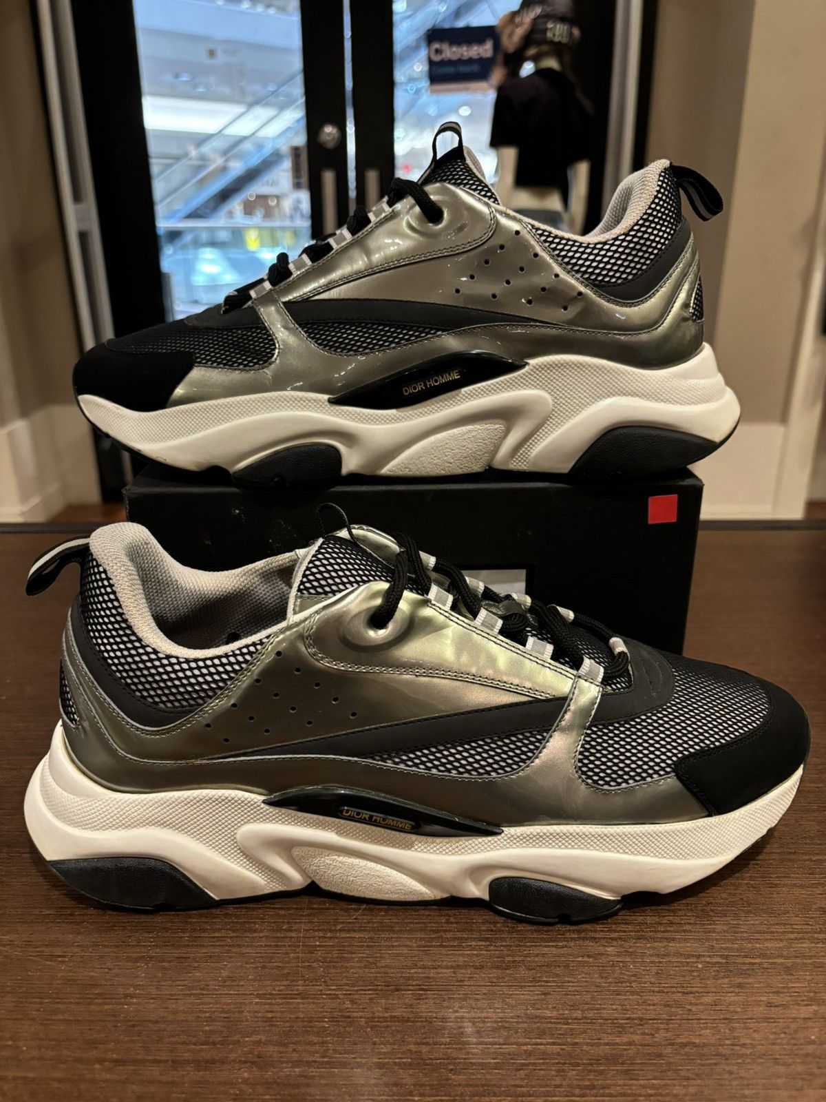 Dior Dior B22 Silver Black | Grailed