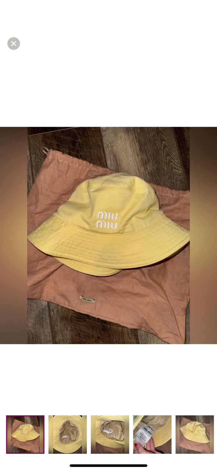 Miu Miu Miu Miu Denim Bucket Hat | Grailed