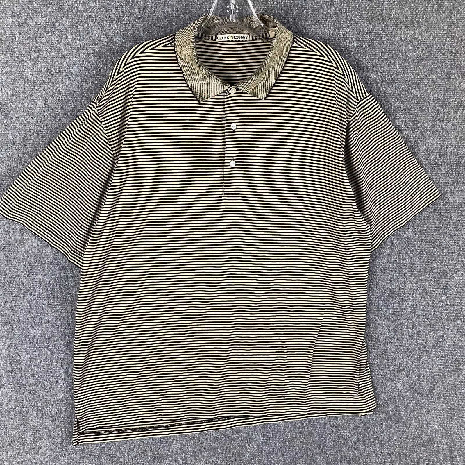 Other Clark & Gregory Polo Shirt Men's Large Striped Golf | Grailed
