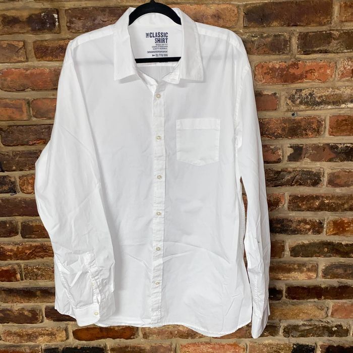 Old Navy Old Navy White Long Sleeve Button Down Shirt XXL Tall | Grailed